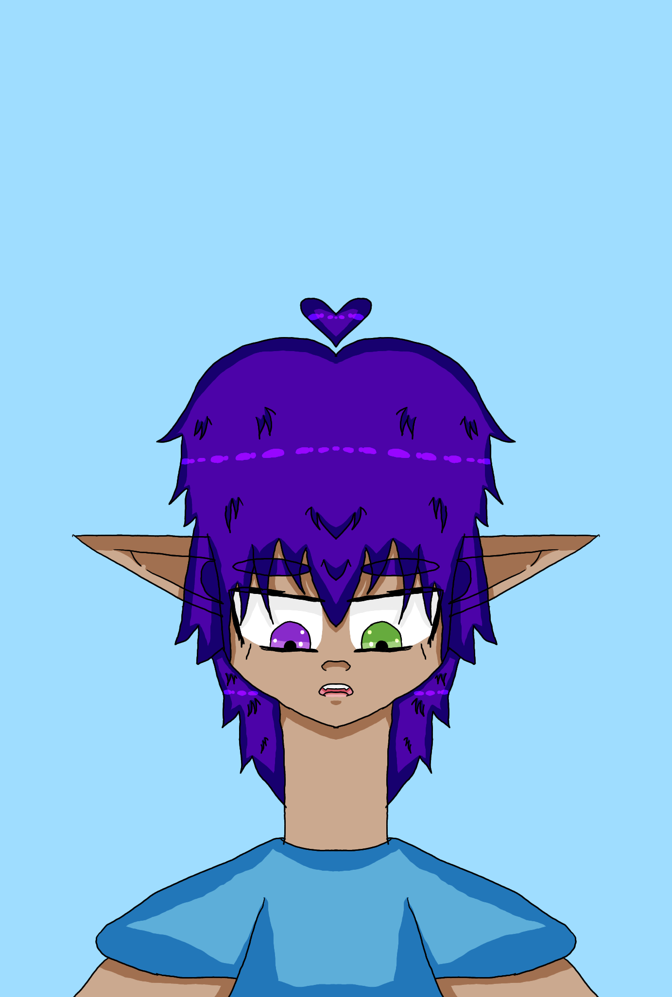 Looking Down on Himself (Shaded) - ibisPaint