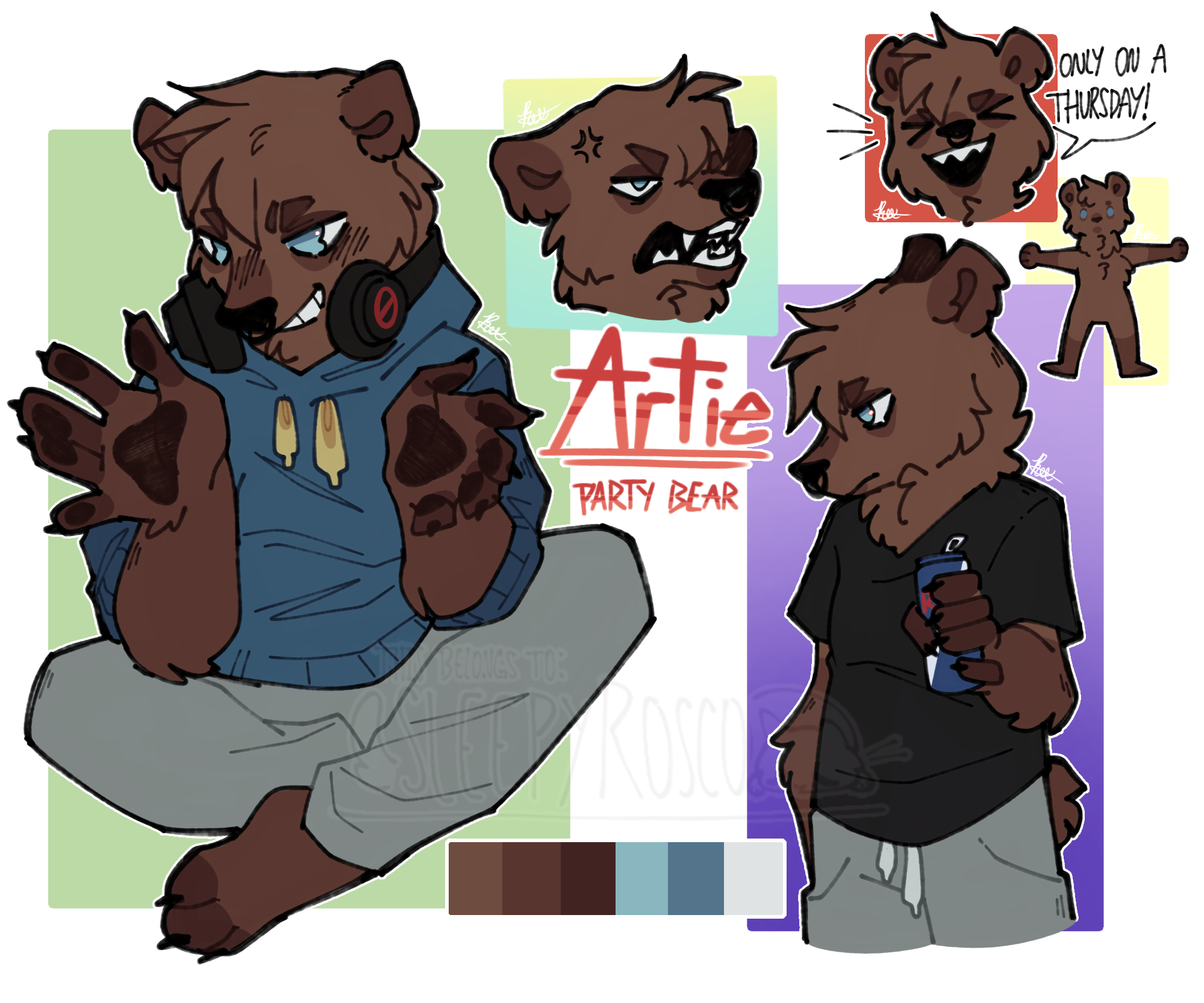 Artie Party Bear - ibisPaint