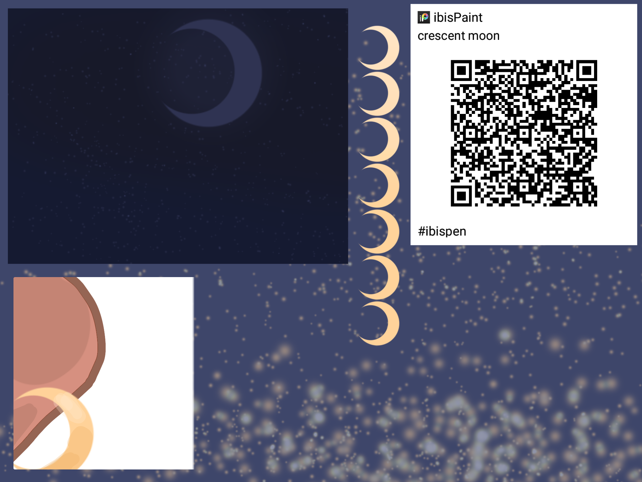 crescent moon - ibisPaint