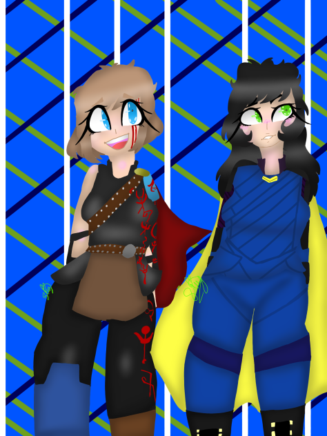 Thor and Loki as girls uwu!! - ibisPaint