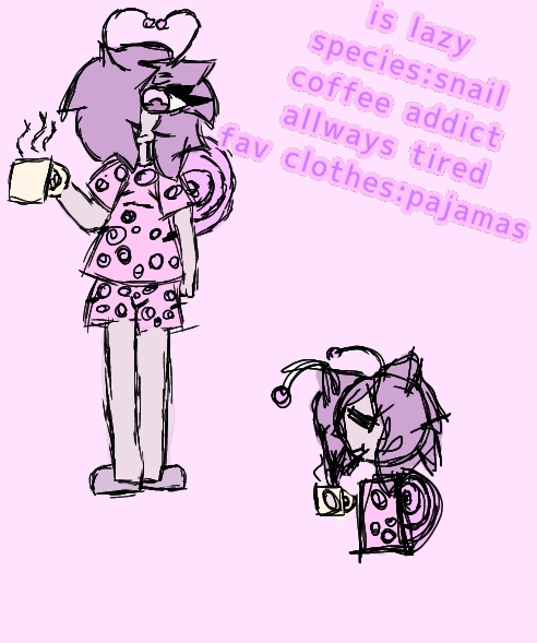 Kitten inspired me to make a Snail Oc - ibisPaint