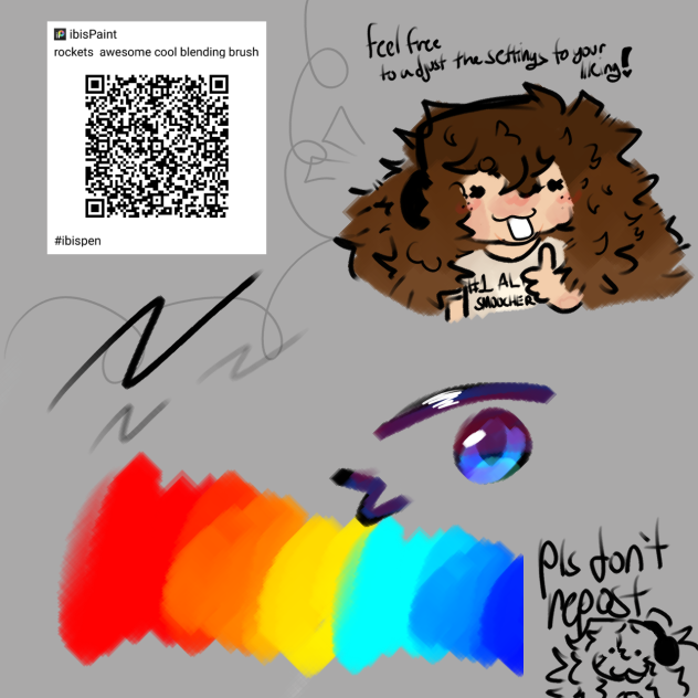 rockets awesome cool blending brush!! - ibisPaint