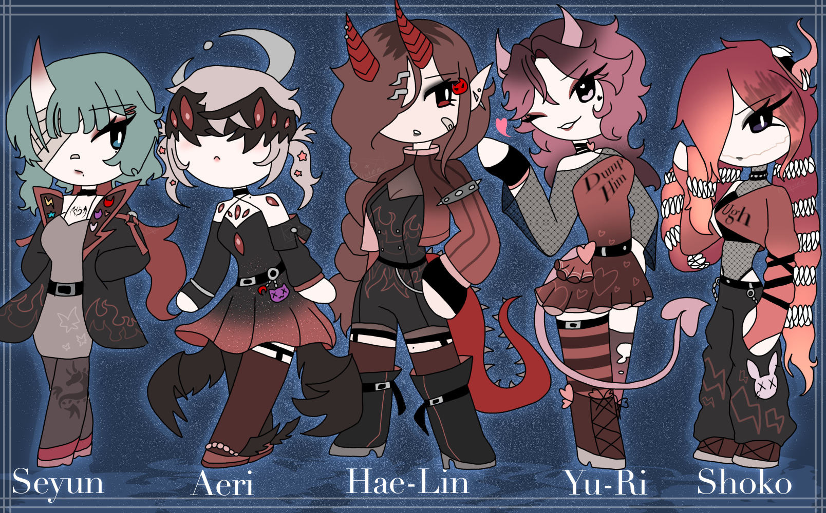 Arcane Mania (Monster Girl K-pop Group) - ibisPaint