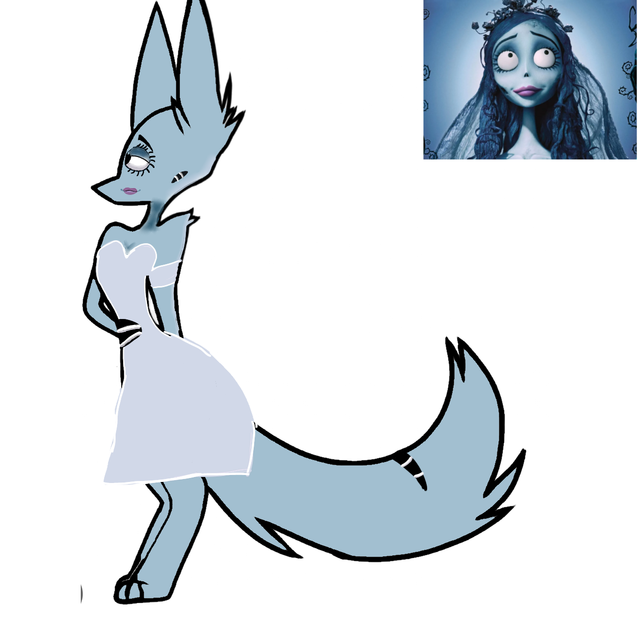 emily the corpse bride = werewolf bride - ibisPaint
