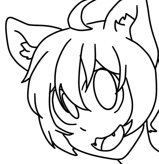 cat boy pfp lineart - ibisPaint