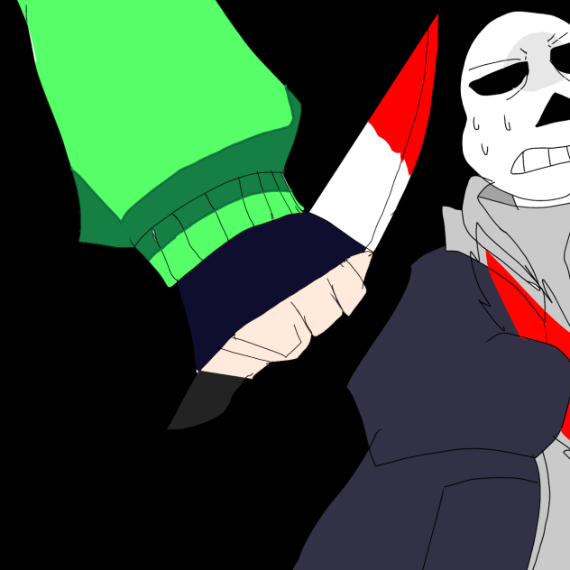 Chara can damaged sans 0000.1 health - ibisPaint