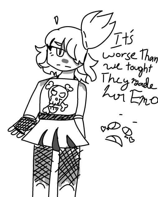 they made her emo! - ibisPaint