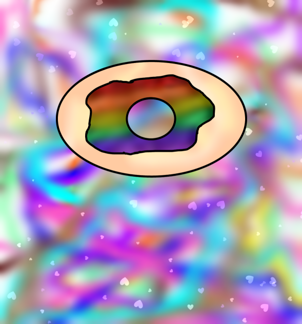 Rainbow doughnut - ibisPaint