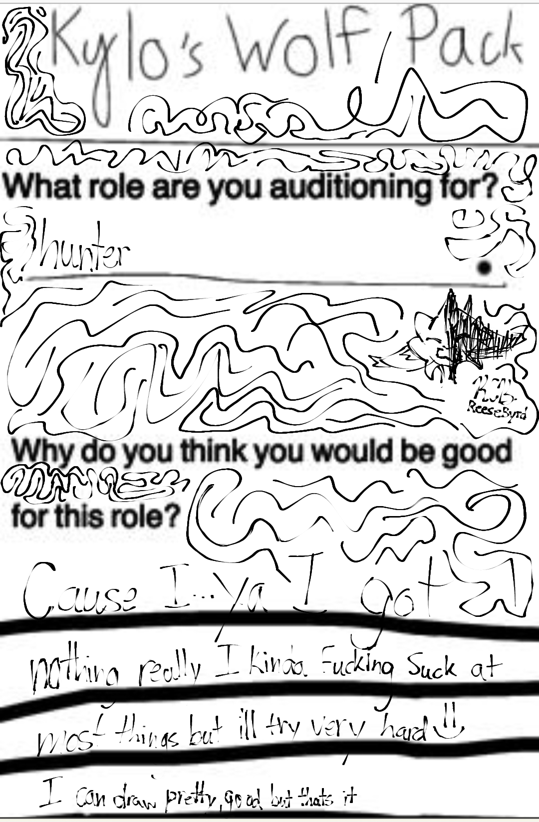 Kylo's wolf pack - ibisPaint