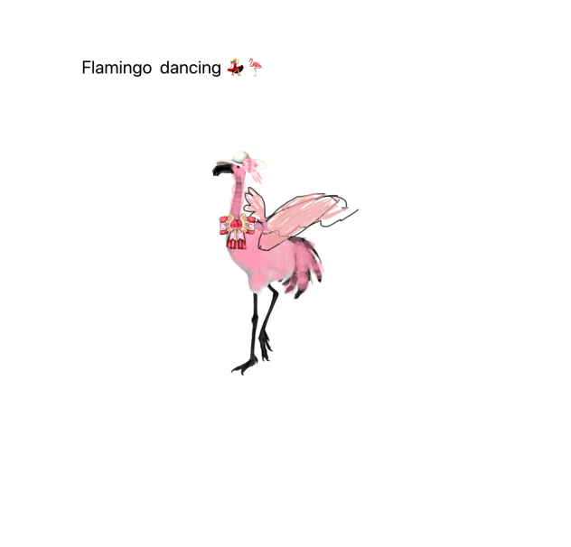 FLAMINGO DANCING - ibisPaint