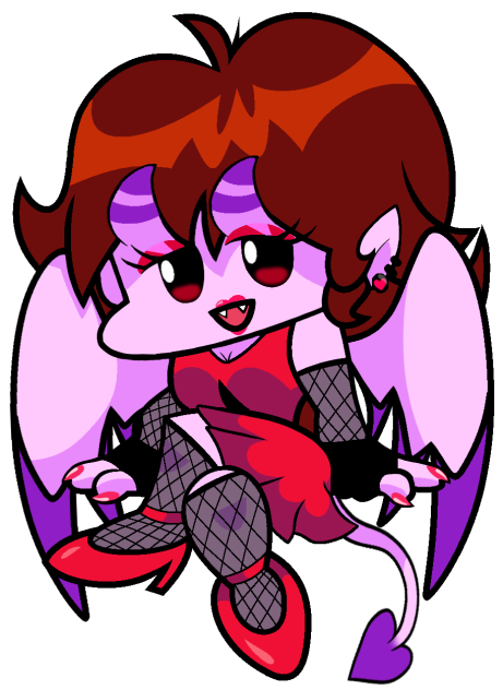 Demon Girlfriend - My FNF Sprite Edit 💜 - ibisPaint