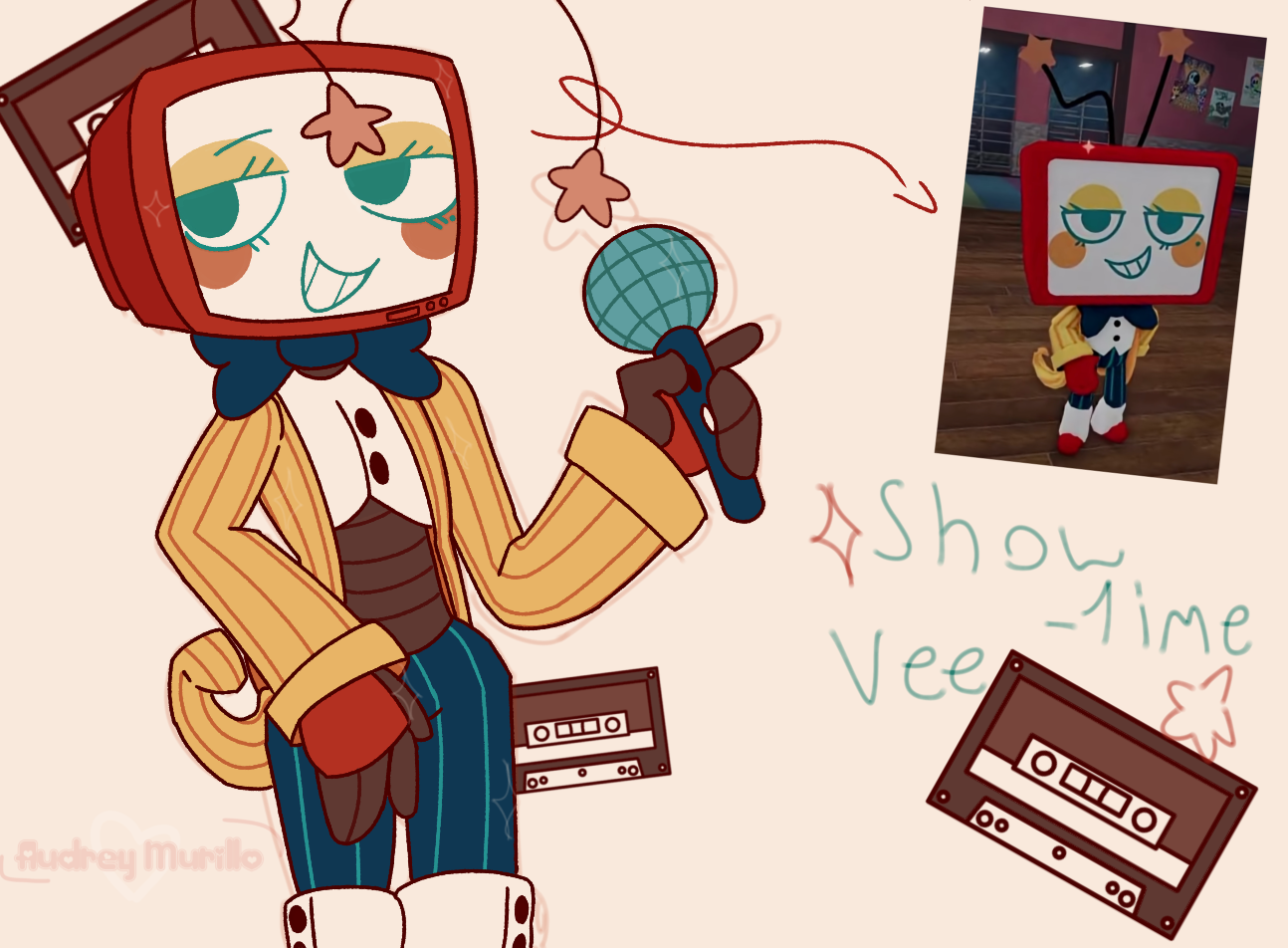 show-time Vee!!🎥📼📺 - ibisPaint