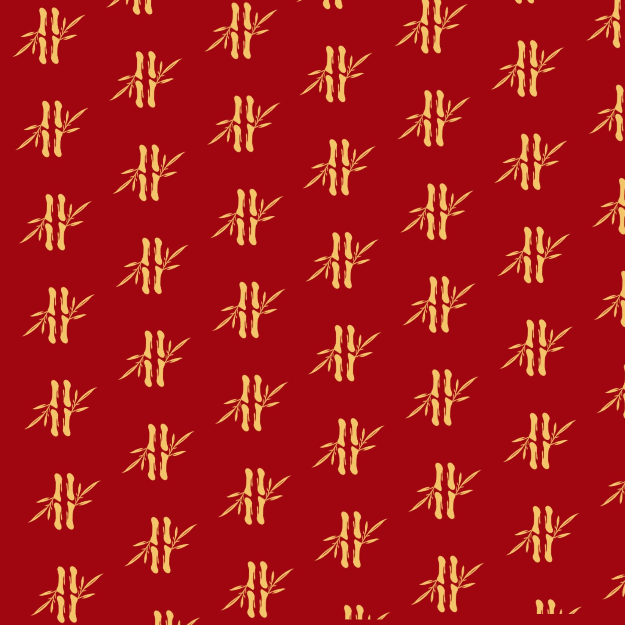pattern - Red Gold Bamboo 02 - ibisPaint