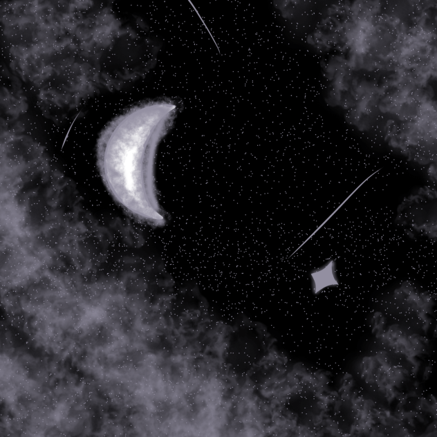 Night with the moon - ibisPaint