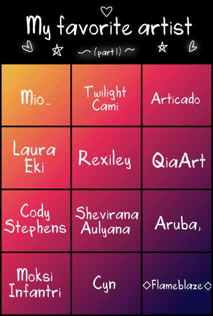 My favorite artist (part 1) - ibisPaint