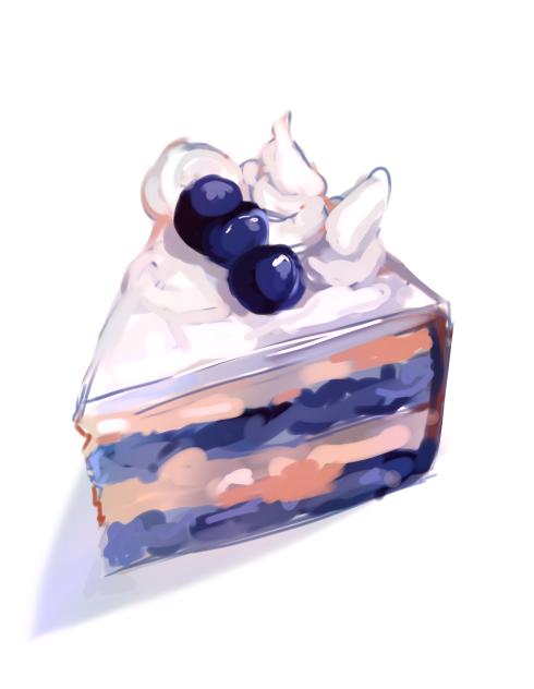 blue berries cake 🍰 - ibisPaint