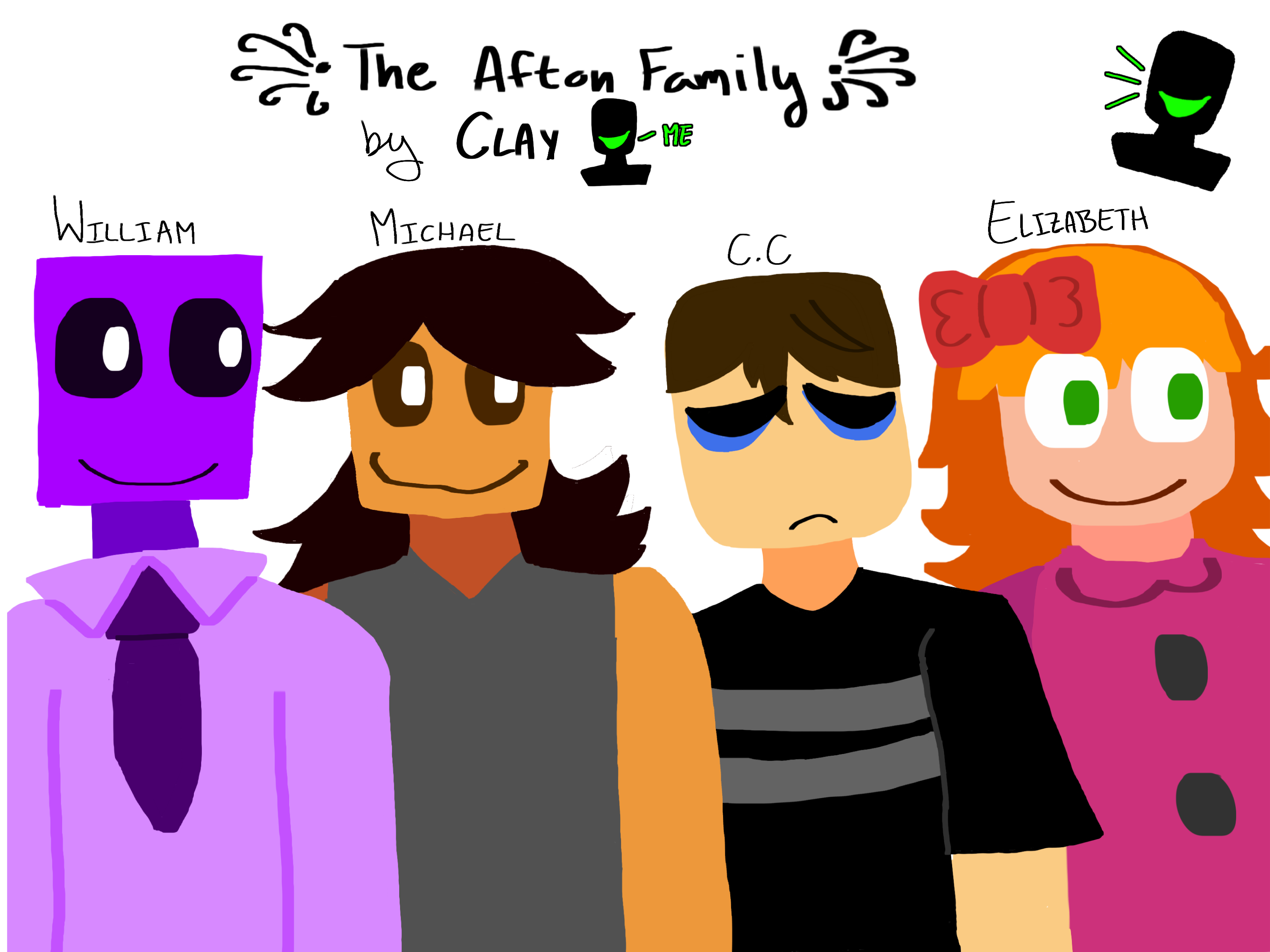 The Afton Family banner contest 4 clay - ibisPaint