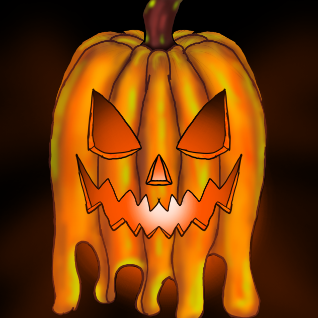 JACK-O'-LANTERN AS A GOOEY GHOST - ibisPaint