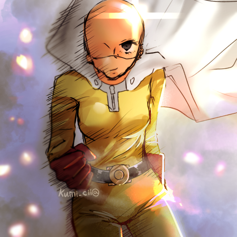speedpaint one punch girl (saitama) XD - ibisPaint