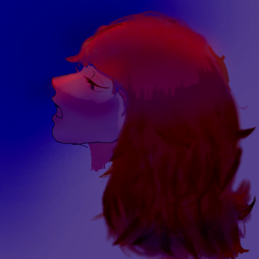 hair and lighting study - ibisPaint