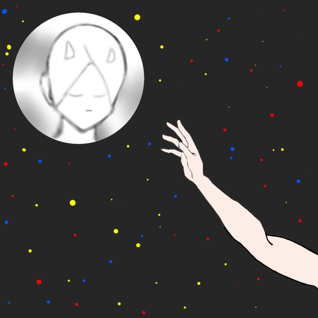 human in moon - ibisPaint