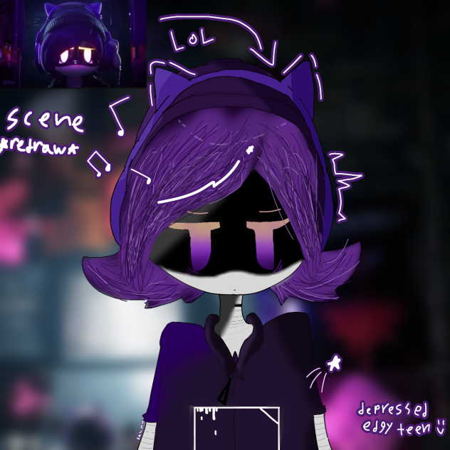 Uzi doorman scene redraw - ibisPaint