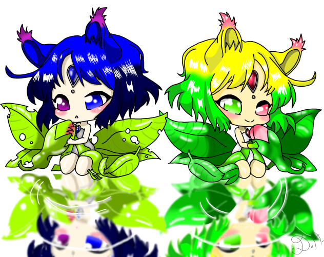 Cute Chibi Plant Girls - ibisPaint