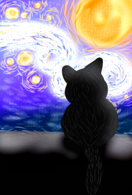 Staring into the Starry Night - ibisPaint