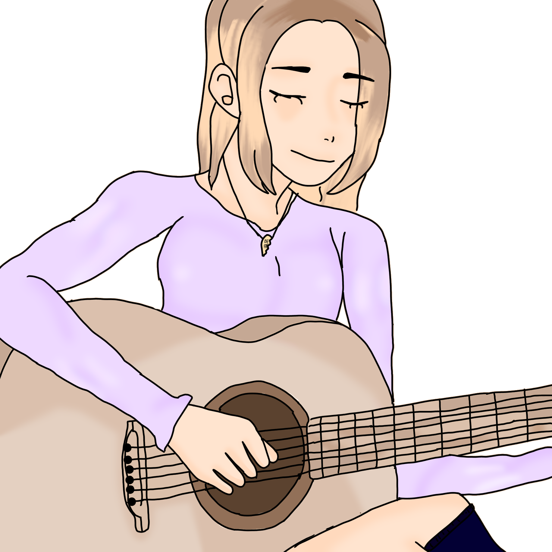 Mmmmm guitar woman, pog - ibisPaint