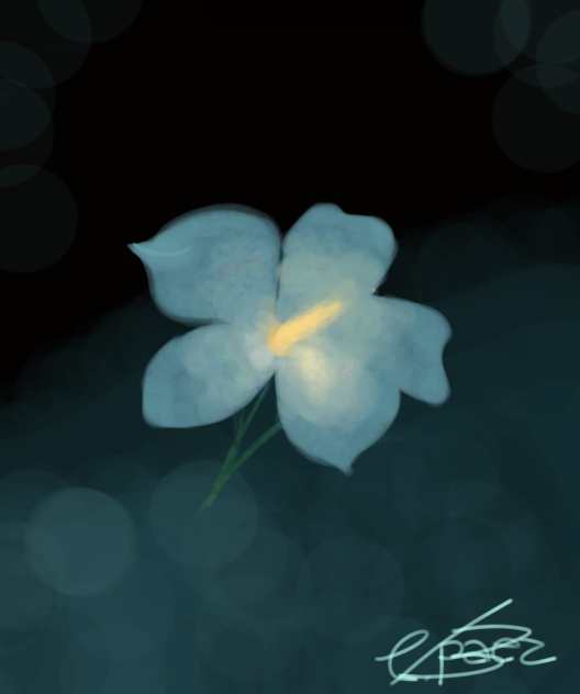 Blue flower - ibisPaint