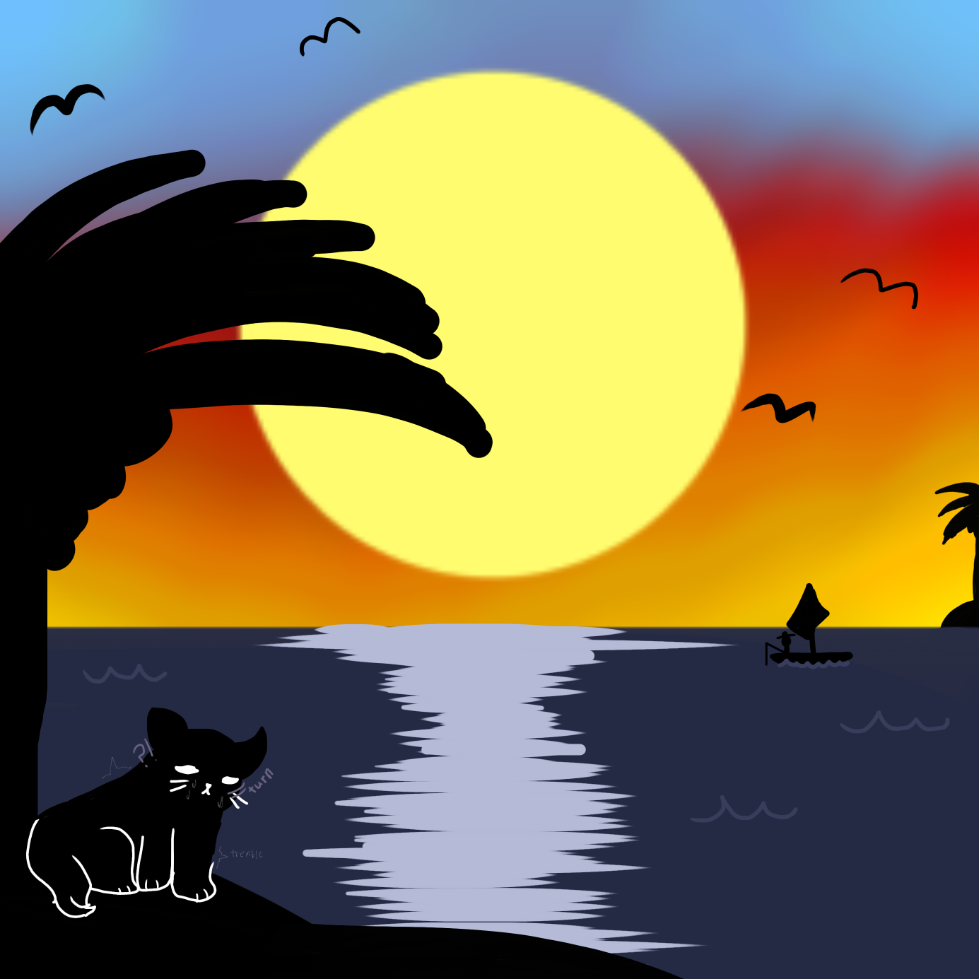 The Sunset Island - ibisPaint