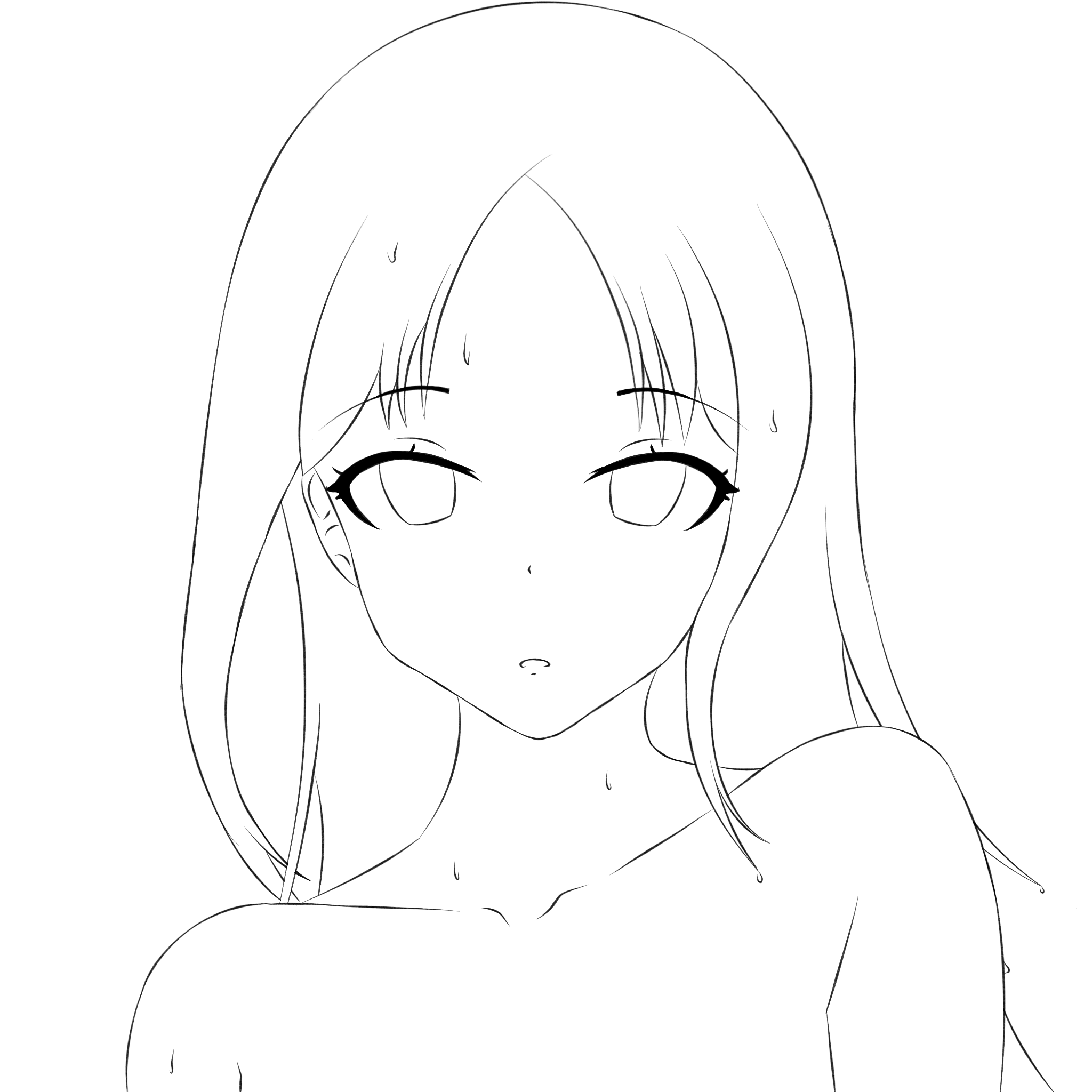 kaguya-sama lineart - ibisPaint