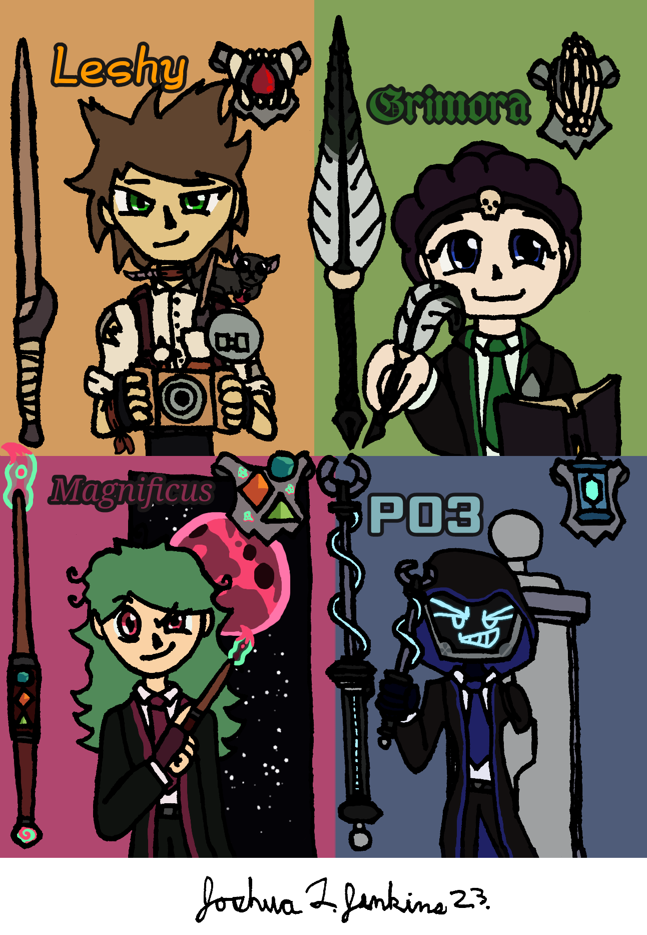 Inscryption Scrybes as Wizards - ibisPaint