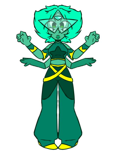 Peridot + lapis fan fusion - ibisPaint