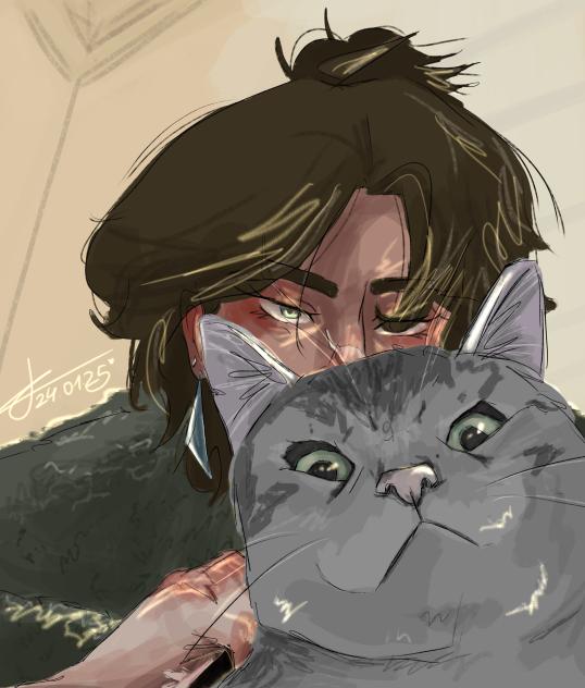 Silly cat and Scar =3 - ibisPaint