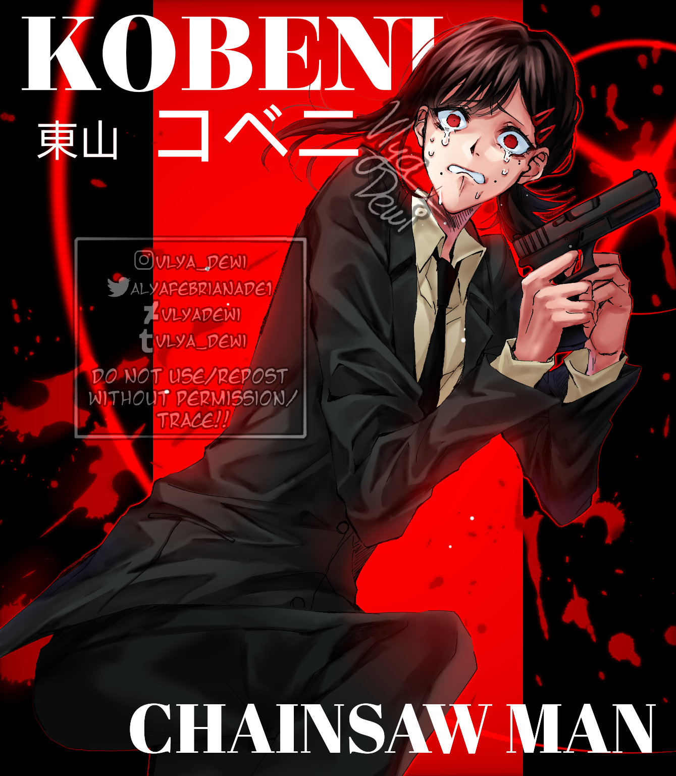 Kobeni - Chainsaw Man - ibisPaint