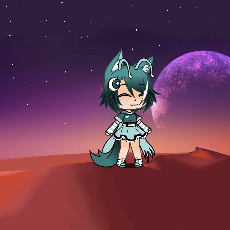 ani on the moon - ibisPaint