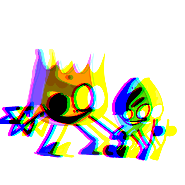 corrupted firey and leafy - ibisPaint