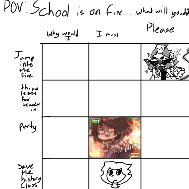 School on fire collab with M F and Ghost - ibisPaint