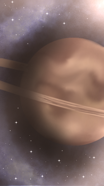 love in planet Saturnus 😪😍 💫🌌 - ibisPaint