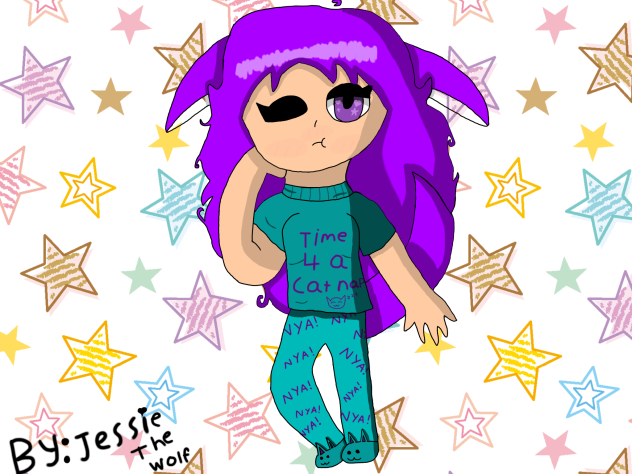 Jessie in pajamas - ibisPaint