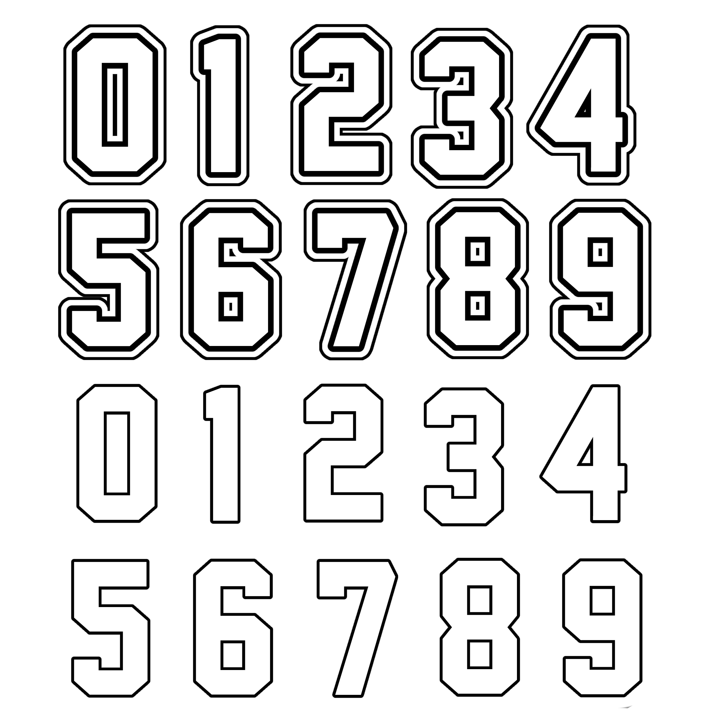 JERSEY NUMBERS - ibisPaint