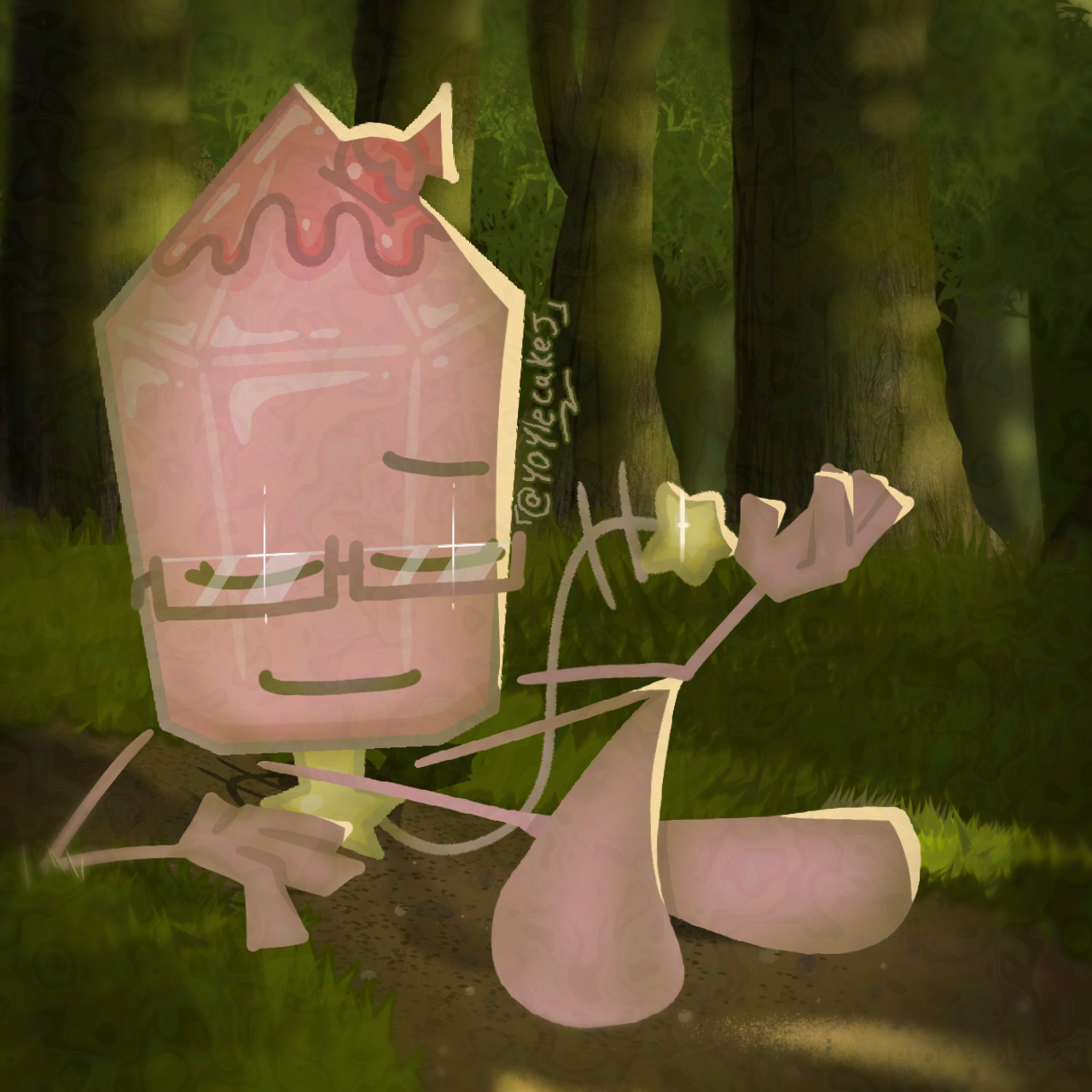 krystal in forest - ibisPaint