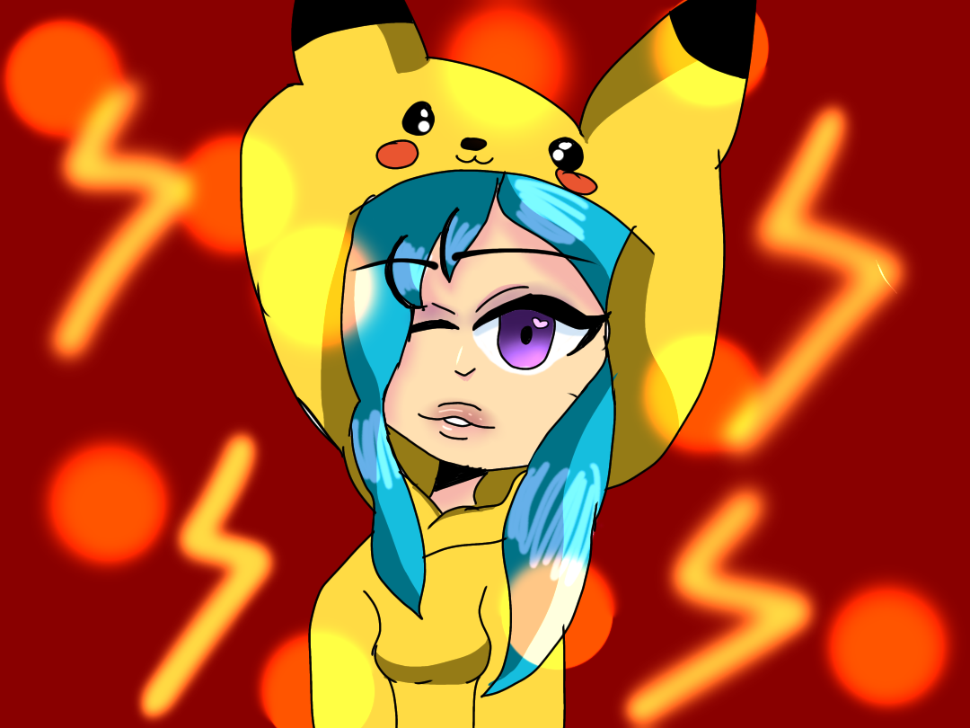 Lunar pikachu - ibisPaint