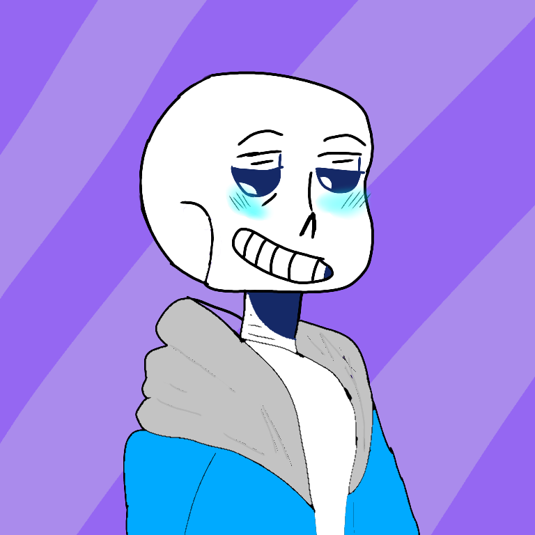 blushing skeleton - ibisPaint