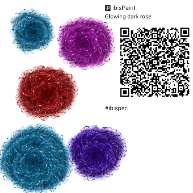 Glowing dark Rose brush - ibisPaint