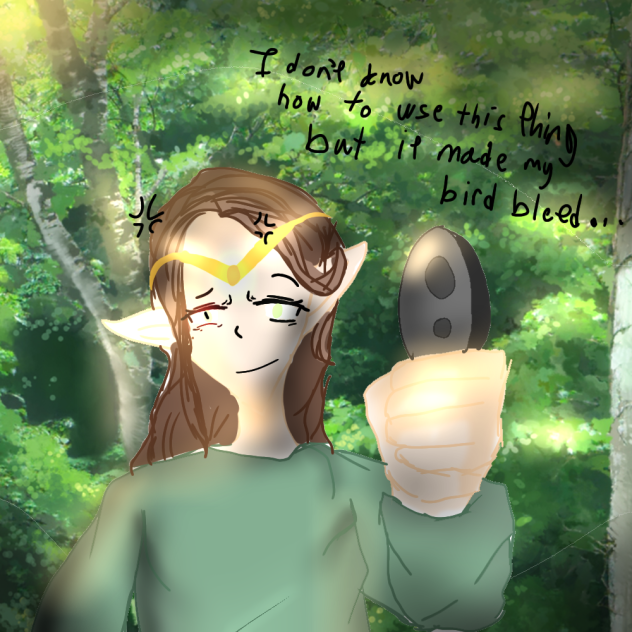 it made my bird bleed.... - ibisPaint