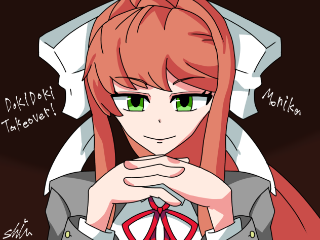 Doki Doki Takeover! Monika - ibisPaint