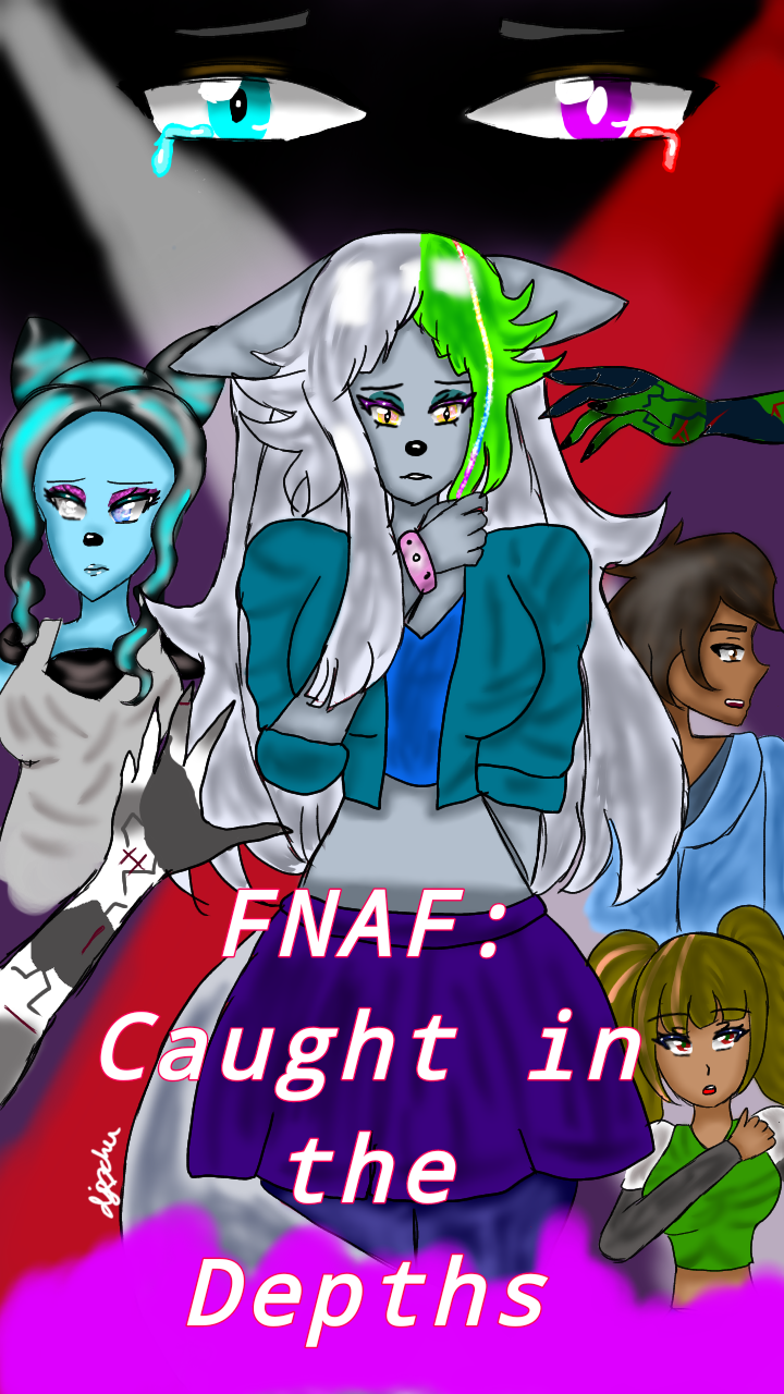 Caught in the Depths - FNAF Comic Cover - ibisPaint