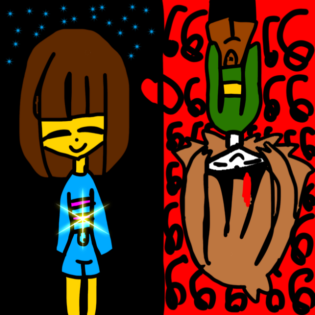 Chara and frisk - ibisPaint